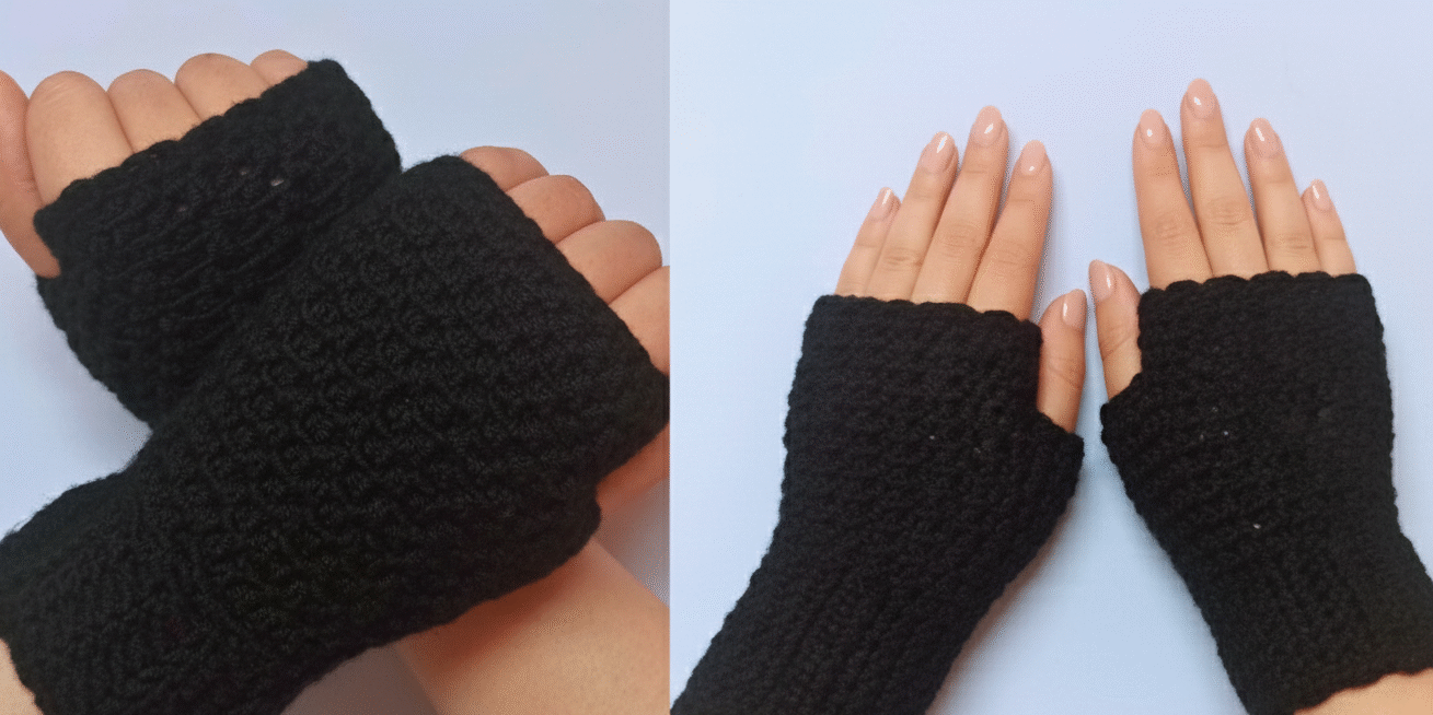 Easy Crochet Fingerless Gloves for Beginners