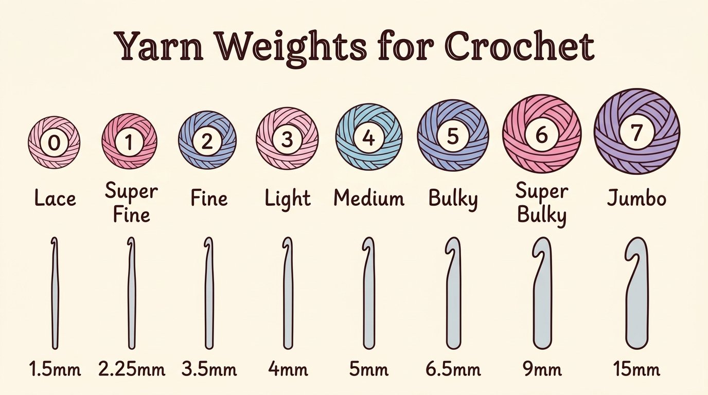 Yarn Weight Guide for Crochet Beginners